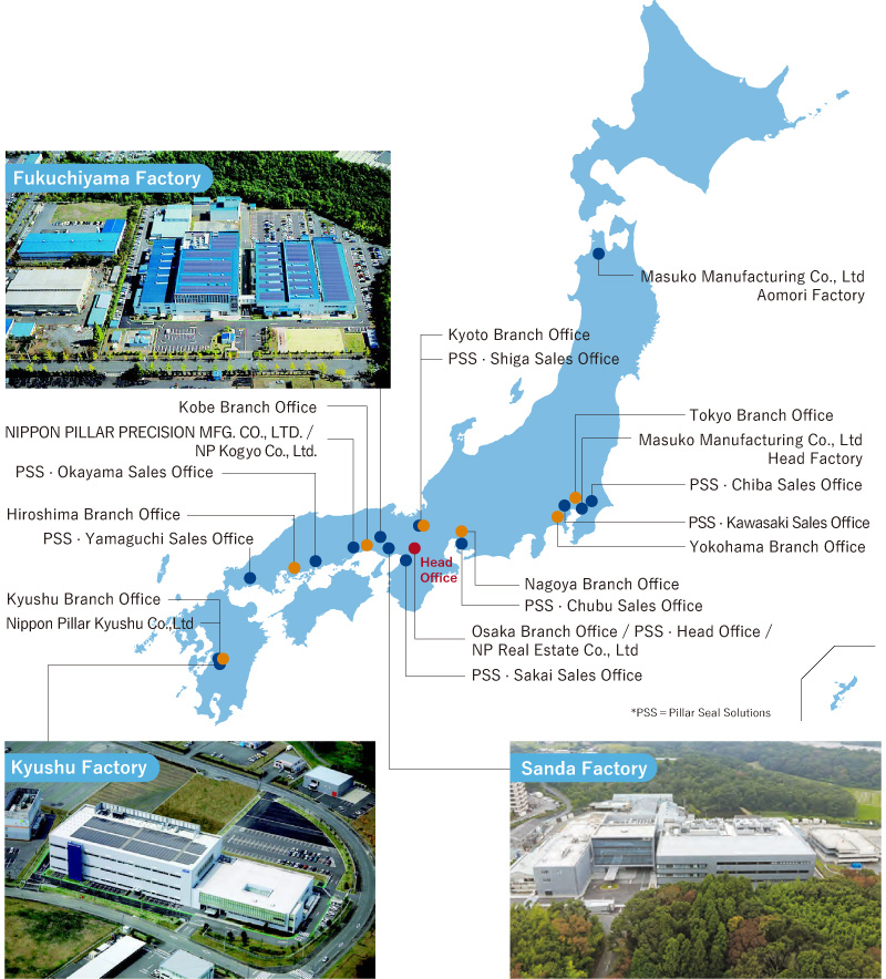Group Network | Nippon Pillar Packing co.,Ltd.